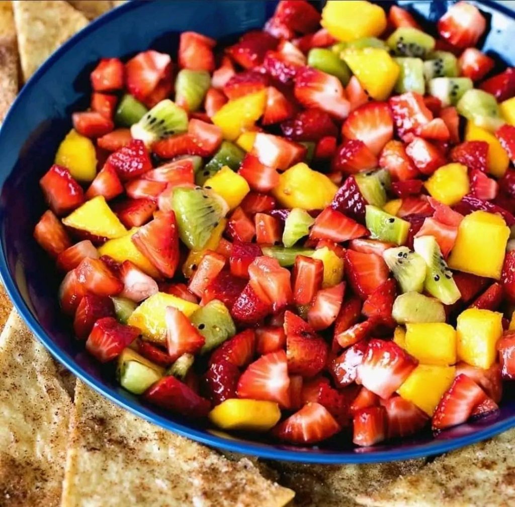 Fruit Salad And Cinnamon Chips Recipe – Easy Recipes
